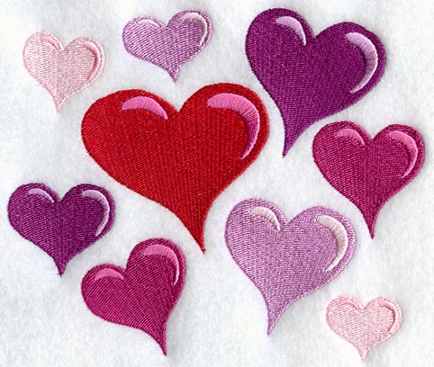 Hearts-a-Plenty – Embroidery Library