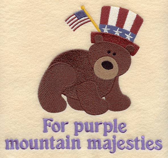 For Purple Mountain Majesties – Embroidery Library