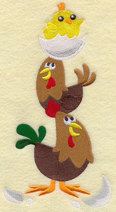 Cluck of Chickens Stack – Embroidery Library