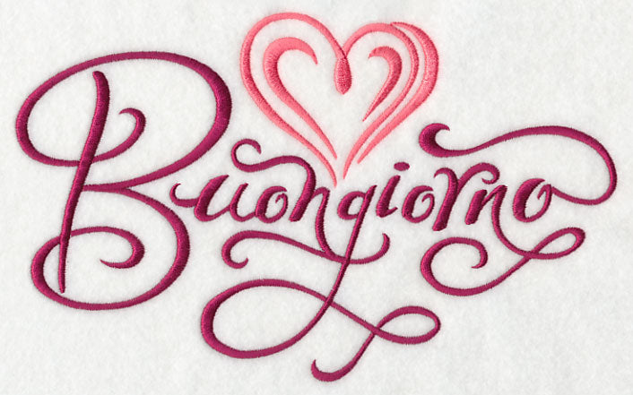 Good Morning Italian Buongiorno Embroidery Library good-morning-italian-buongiorno-embroidery-library