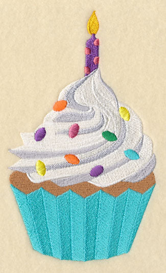 Birthday Candle Cupcake – Embroidery Library