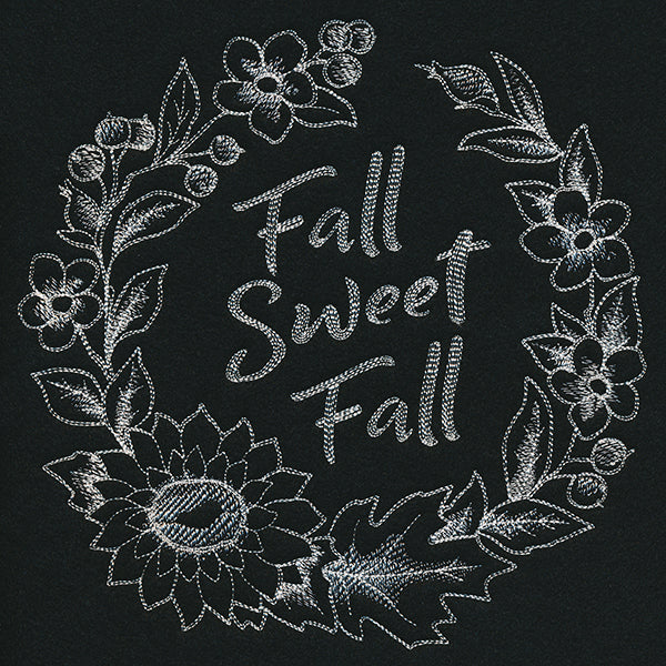 Autumn Wreath - Fall Sweet Fall – Embroidery Library