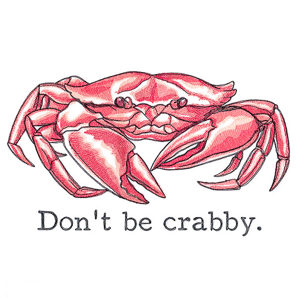 Don't Be Crabby – Embroidery Library