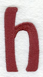 Hobo Lower Case Letter h (3 Inch) – Embroidery Library