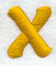 Lower Case Letter x - 2 inch (Puff Foam) – Embroidery Library