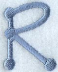 Dots Letter R - 2 inch – Embroidery Library