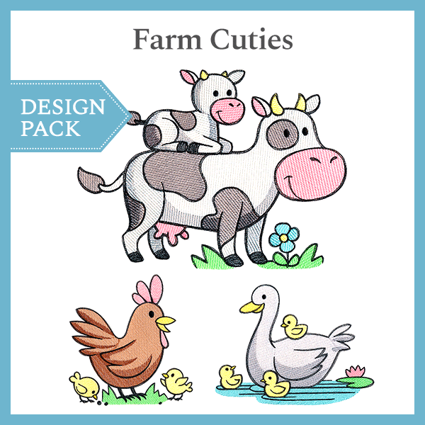 A Farm Cuties Design Pack – Embroidery Library