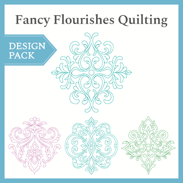 A Fancy Flourishes Quilting Design Pack – Embroidery Library
