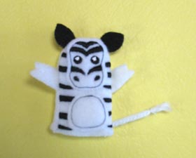 Zebra Finger Puppet (In-the-Hoop) – Embroidery Library