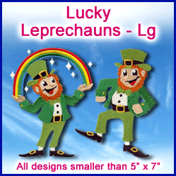 A Lucky Leprechauns Design Pack – Embroidery Library