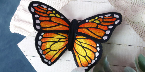 Multi-piece Fabric Butterfly (In-the-Hoop) – Embroidery Library
