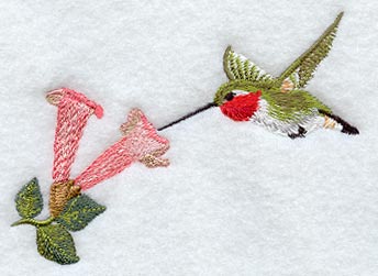 Hummingbird Pocket Topper – Embroidery Library