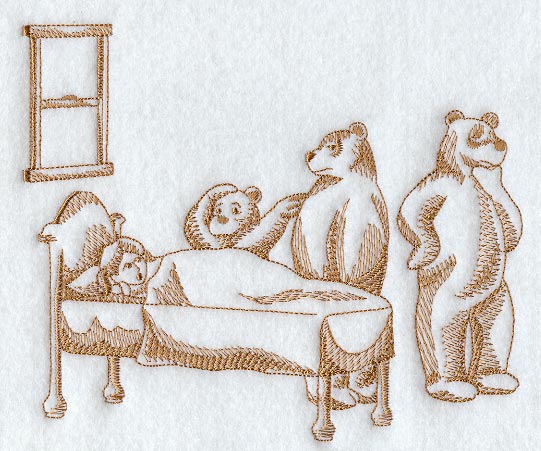 Goldilocks Scene 3 (Toile) – Embroidery Library