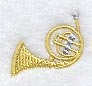 French Horn (Miniature) – Embroidery Library