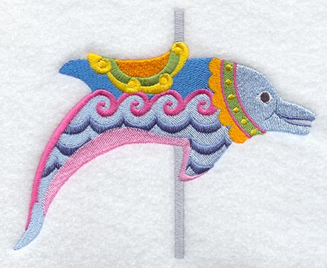Carousel Dolphin – Embroidery Library