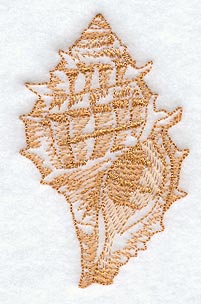 Elegant Frog Seashell (Toile) – Embroidery Library