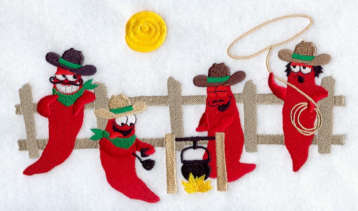 Chili Pepper Rodeo – Embroidery Library