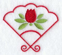Heirloom Tulip Fan – Embroidery Library