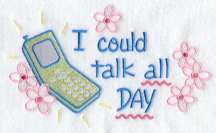 I Could Talk All Day – Embroidery Library