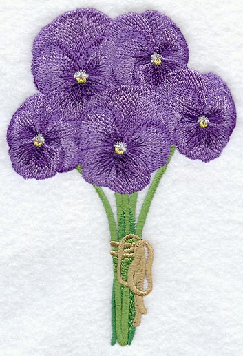 Pansy Bouquet – Embroidery Library