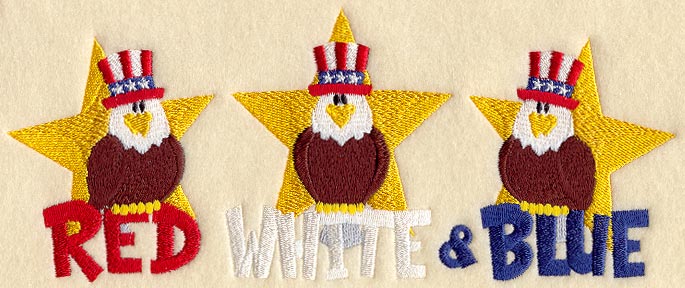 Red White Blue – Embroidery Library