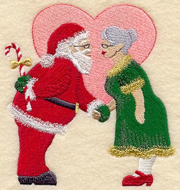 Pucker Up, Santa and Mrs. Claus – Embroidery Library