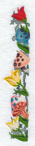 Toadstool Button Placket – Embroidery Library