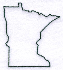 Minnesota Outline – Embroidery Library