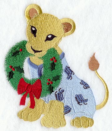 Lizzy Lion in Pajamas – Embroidery Library