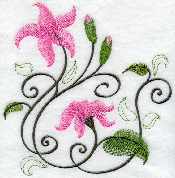 Lavish Lily Floral Fashion – Embroidery Library