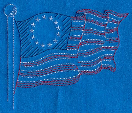 Colonial Flag (Vintage) – Embroidery Library