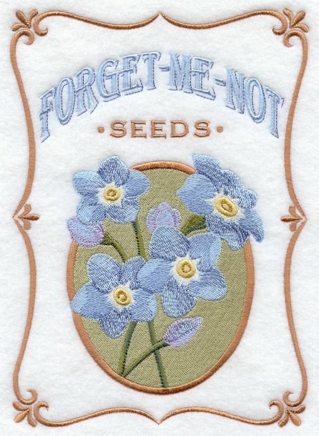 Forget-me-not Seed Packet – Embroidery Library