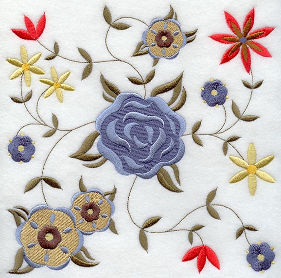 German Folk Art Square – Embroidery Library