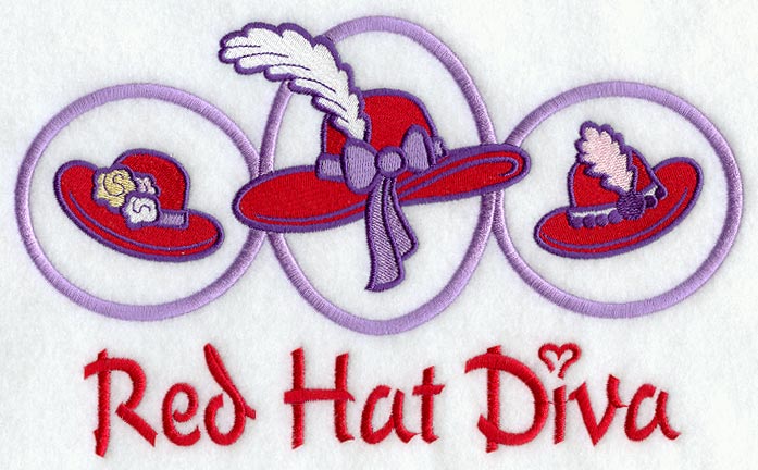 Red Hat Diva – Embroidery Library
