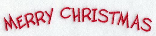 Jubilant Merry Christmas - Arc Above – Embroidery Library