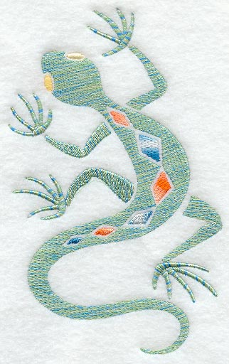 Lizard (Variegated Thread) – Embroidery Library