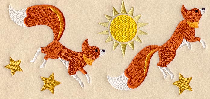 Autumn Fox Border – Embroidery Library