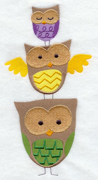 Outrageous Owl Stack – Embroidery Library