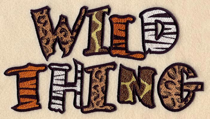 Wild Thing – Embroidery Library