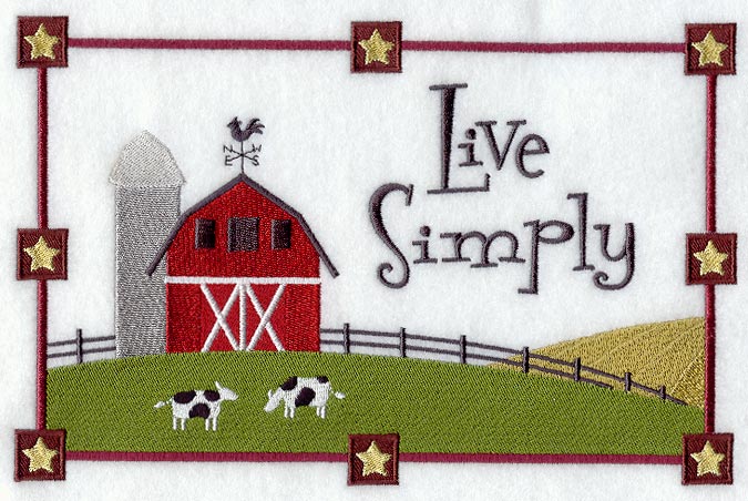 Live Simply – Embroidery Library
