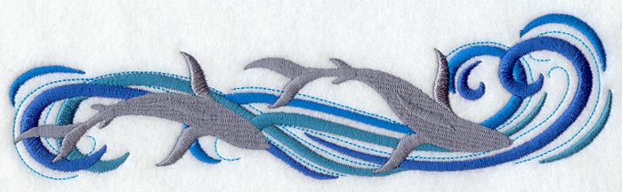 Fin-tastic Sharks Border – Embroidery Library