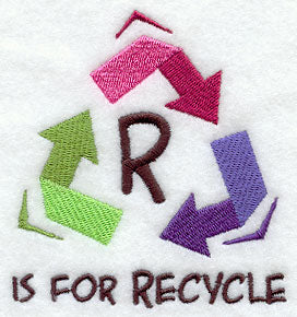 R is for Recycle – Embroidery Library