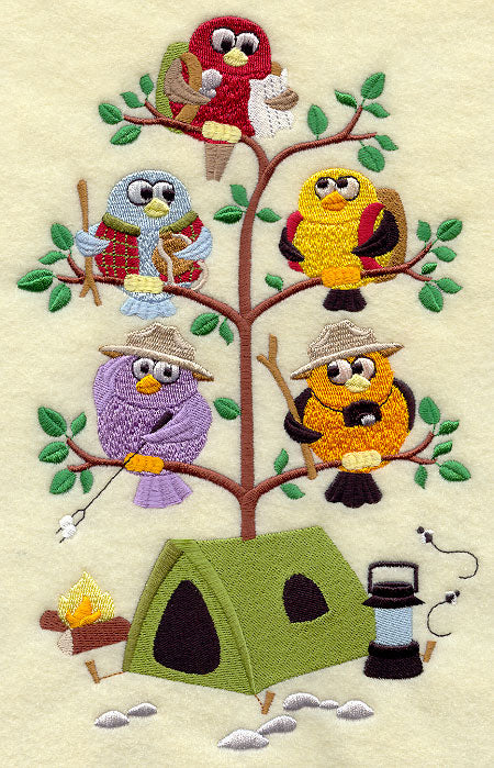 Camping Tweet – Embroidery Library