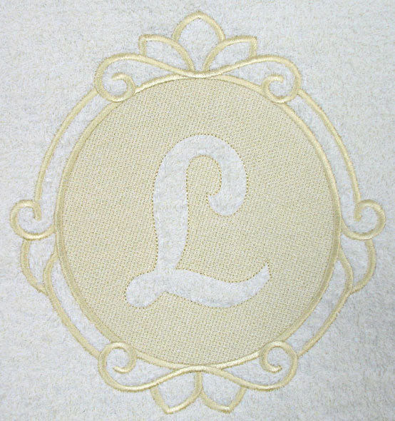 Script Letter L - 7.8 Inch (Embossed) – Embroidery Library