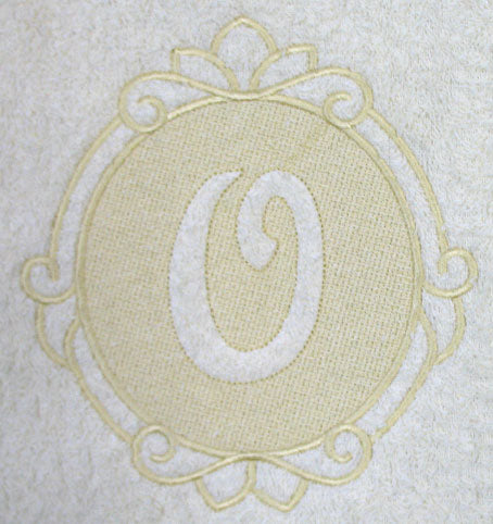 Script Letter O - 7.8 Inch (Embossed) – Embroidery Library