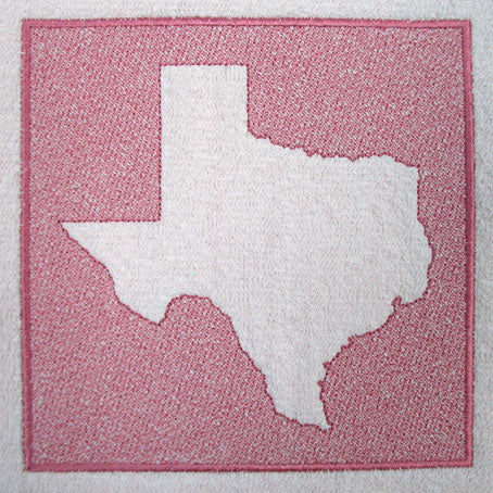 Texas (Embossed) – Embroidery Library