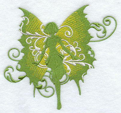 Chartreuse Filigree Fairy – Embroidery Library