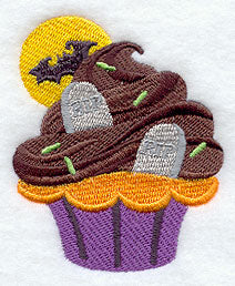 Halloween Graveyard Cupcake – Embroidery Library