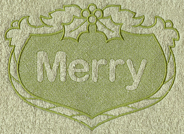 Merry (Embossed) – Embroidery Library