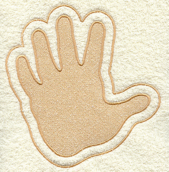 Handprint (Embossed) – Embroidery Library